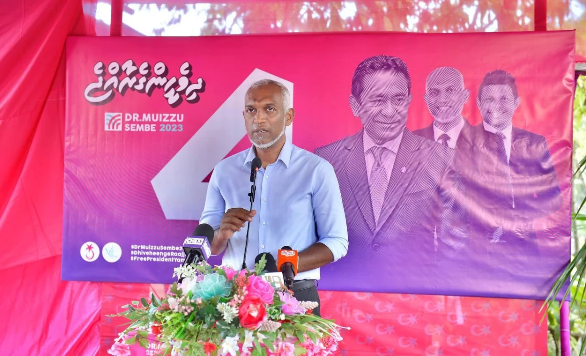 Opposition candidate Dr Muizzu raises concerns over the surge in...