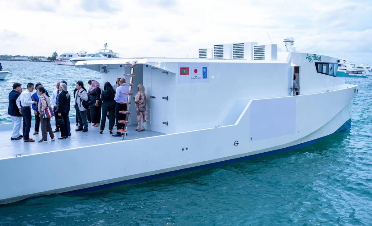 Japan and UNDP unveil AgriBoat to enhance agriculture in the Maldives