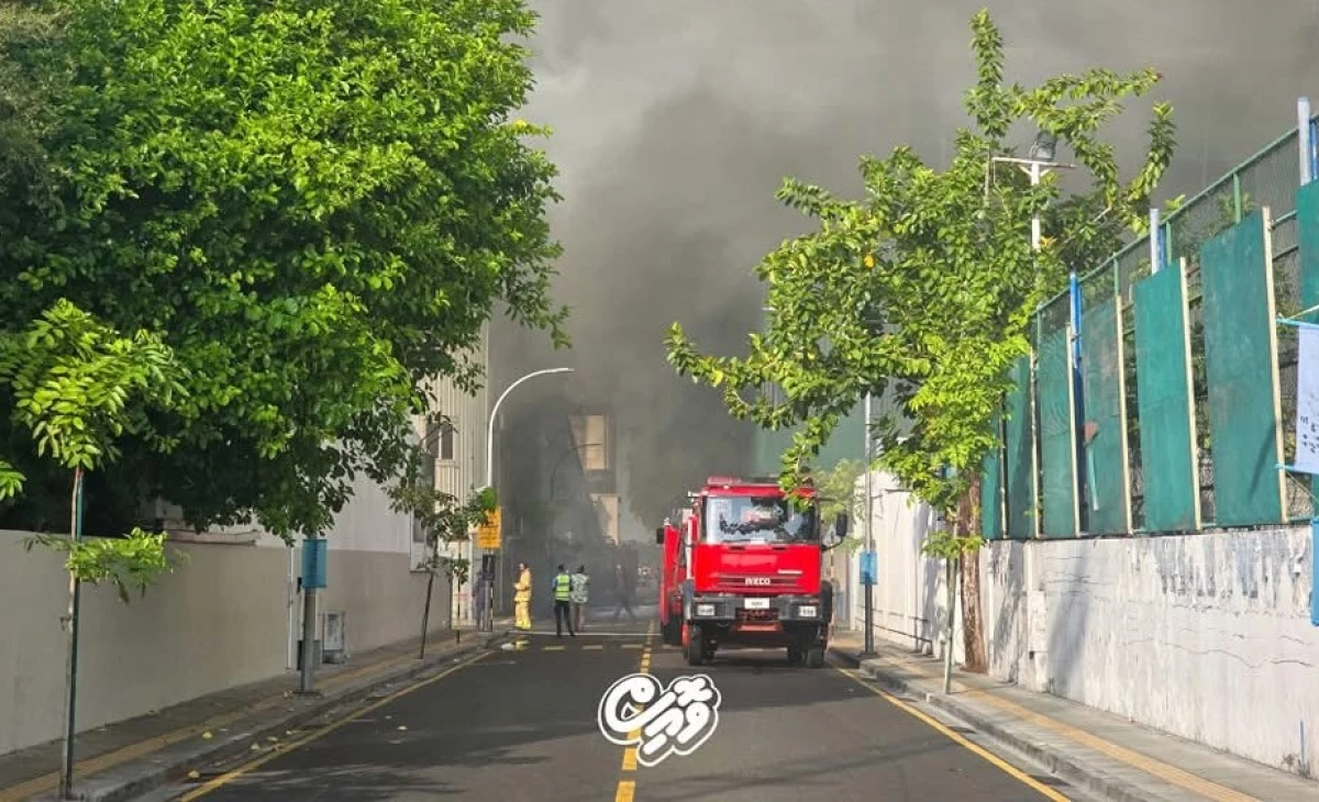 Massive fire breaks out at Housing Ministry building, evacuation...