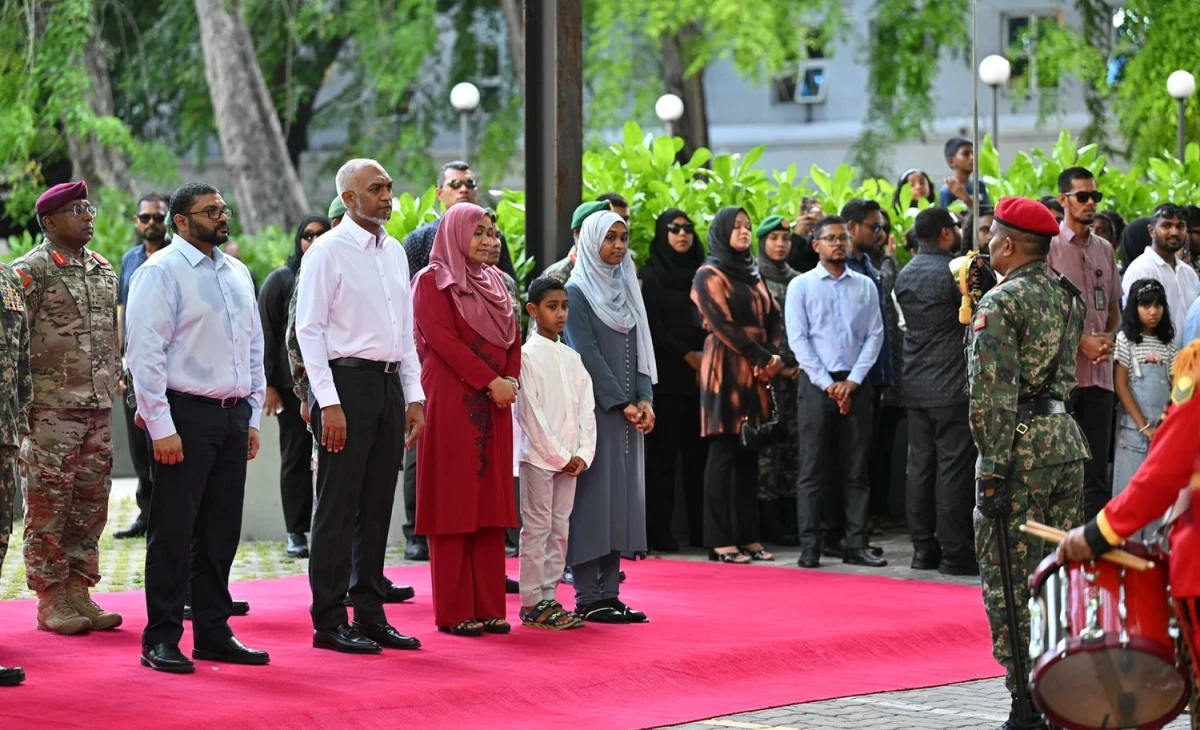 President Dr. Muizzu and First Lady commemorate MNDF’s...