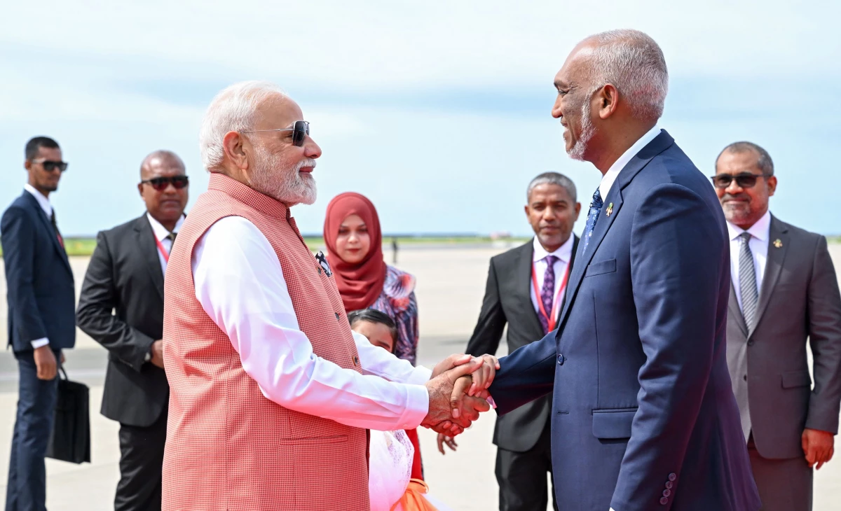 Indian PM Modi arrives in the Maldives for official State Visit